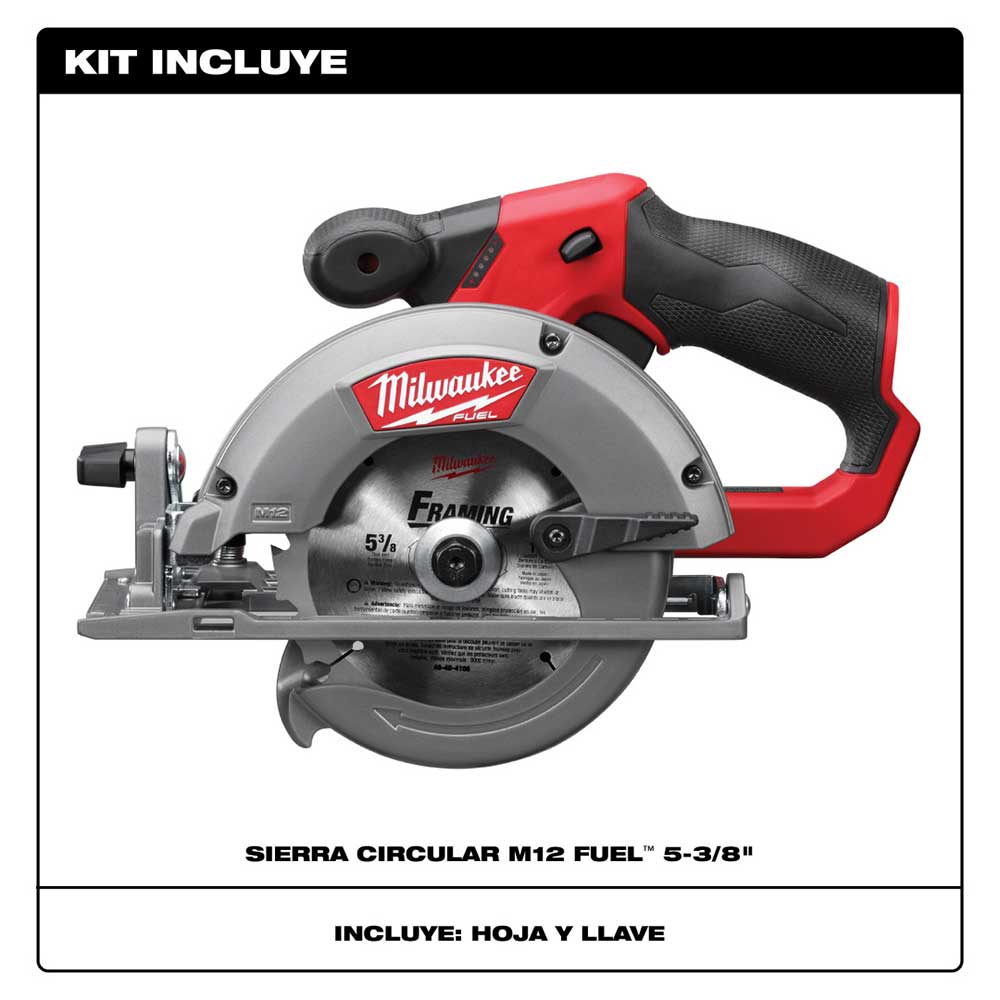 2530-20 Sierra Circular de 5-3/8" M12 FUEL™ - RedTool